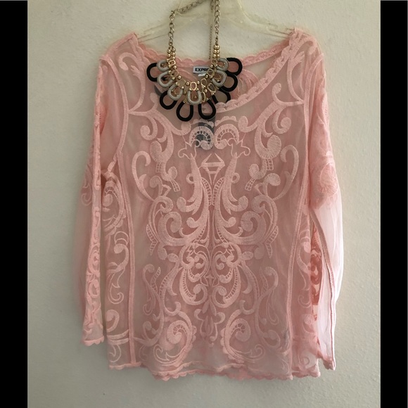 Express | Tops | Nwt Express Gorgeous Lace Open Back Tank | Poshmark